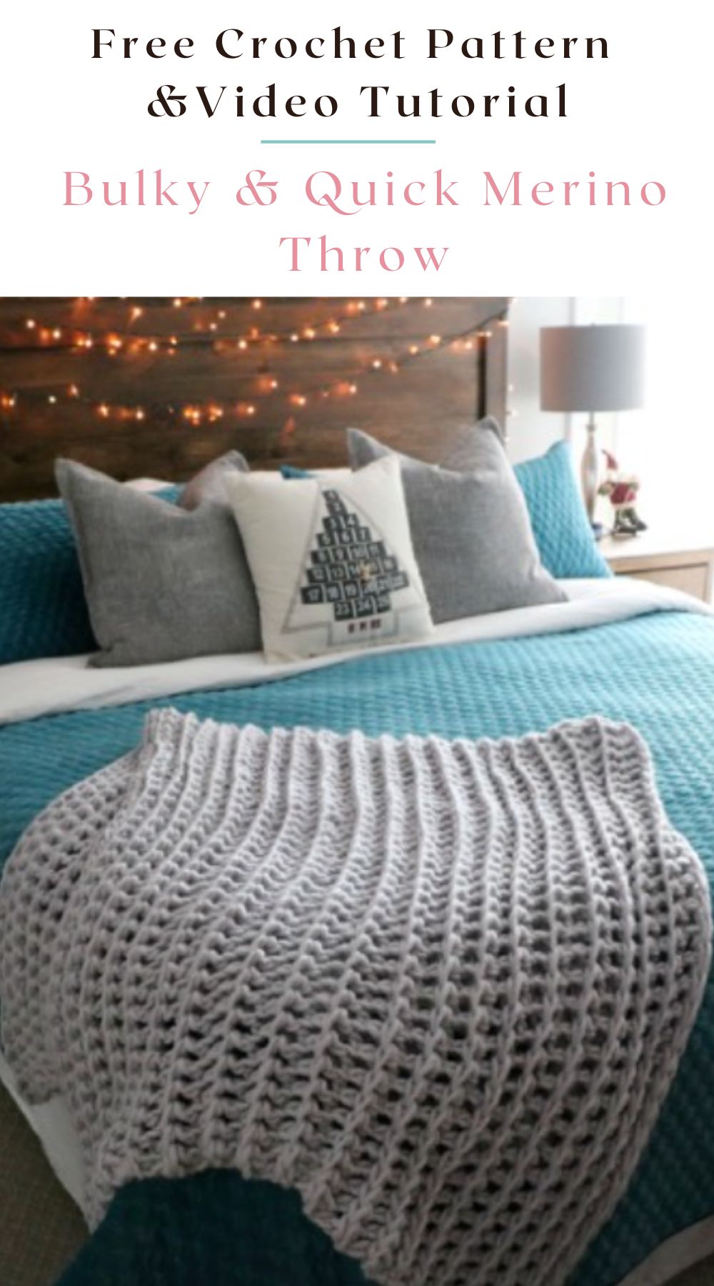 How to Crochet a Bulky & Quick Merino Throw - MJ's off the Hook Designs