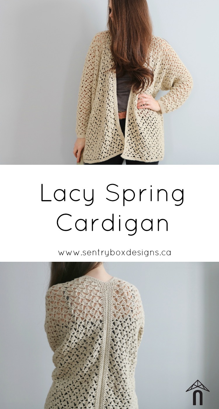 Crochet an Easy Lacy Spring Cardigan - MJ's off the Hook Designs