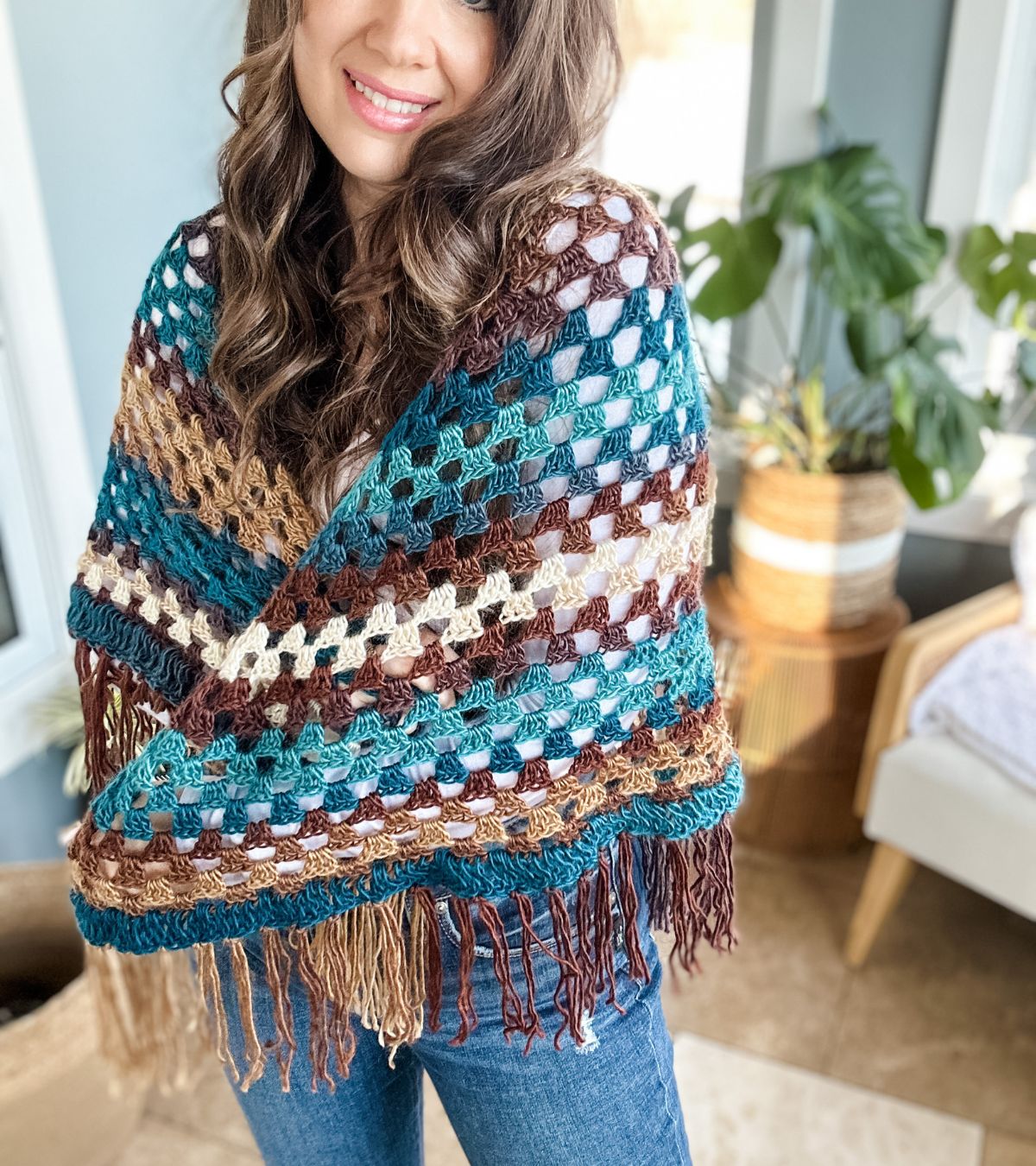 Feathered Fall Shawl - Crochet Pattern - MJ's off the Hook Designs