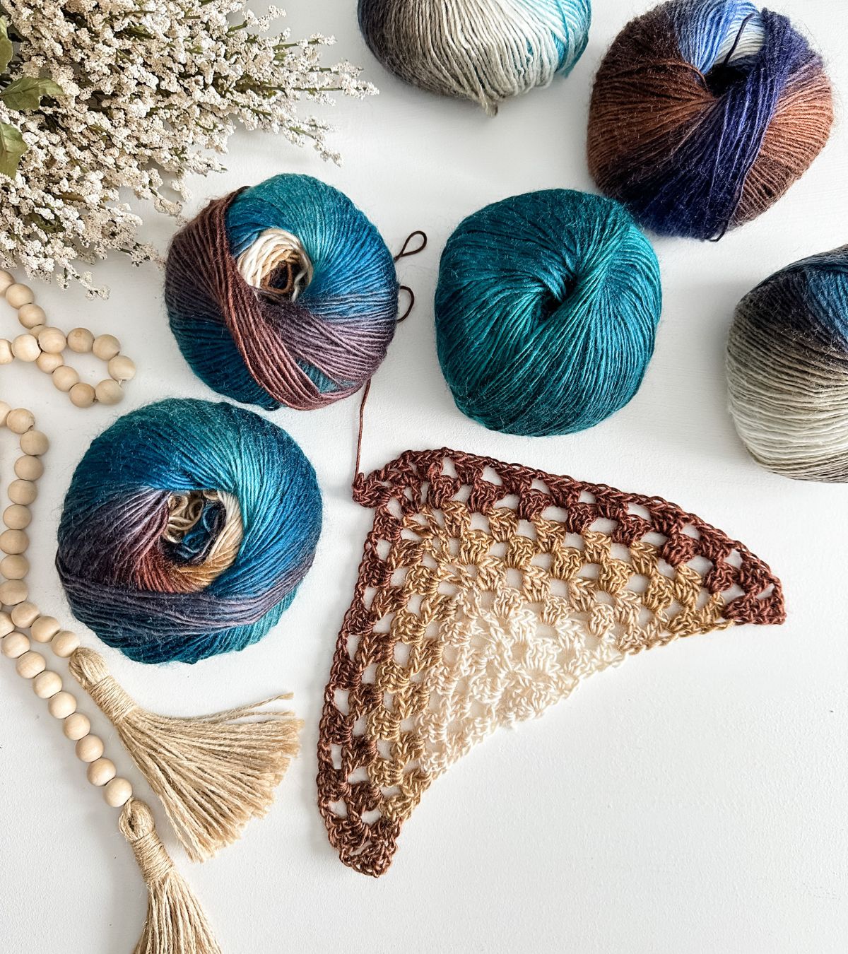 Feathered Fall Shawl - Crochet Pattern - MJ's off the Hook Designs