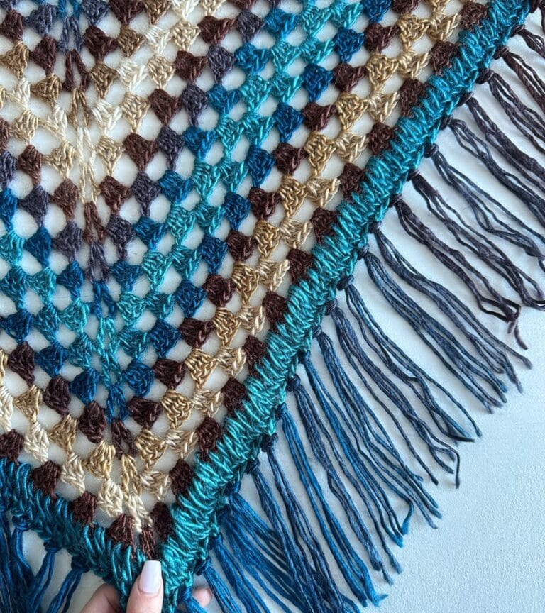 Feathered Fall Shawl - Crochet Pattern - MJ's off the Hook Designs