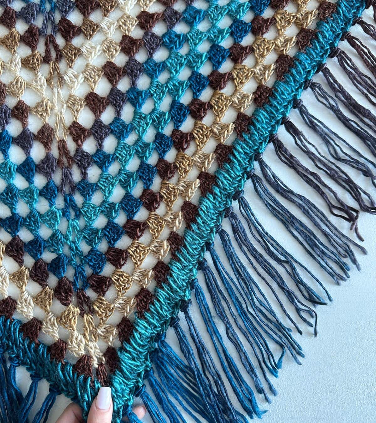 Feathered Fall Shawl - Crochet Pattern - MJ's off the Hook Designs