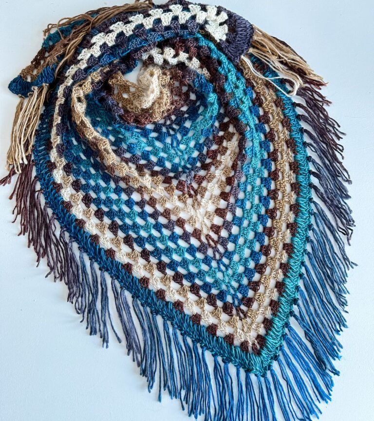 Feathered Fall Shawl - Crochet Pattern - MJ's off the Hook Designs