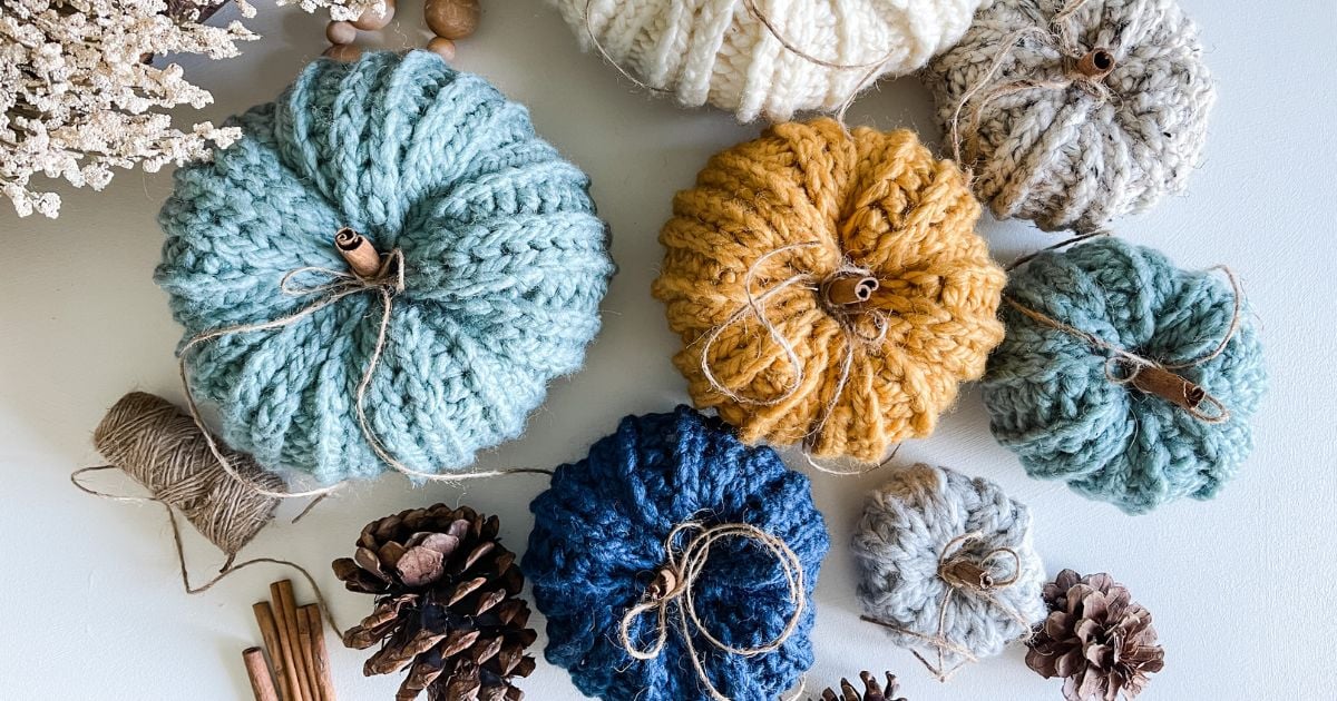 How to Crochet Rustic Farmhouse Pumpkins - MJ's off the Hook Designs