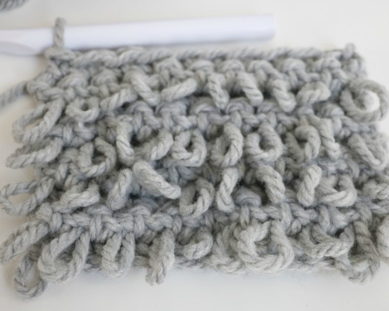 Loop Stitch: Step by Step Crochet Tutorial - MJ's off the Hook Designs