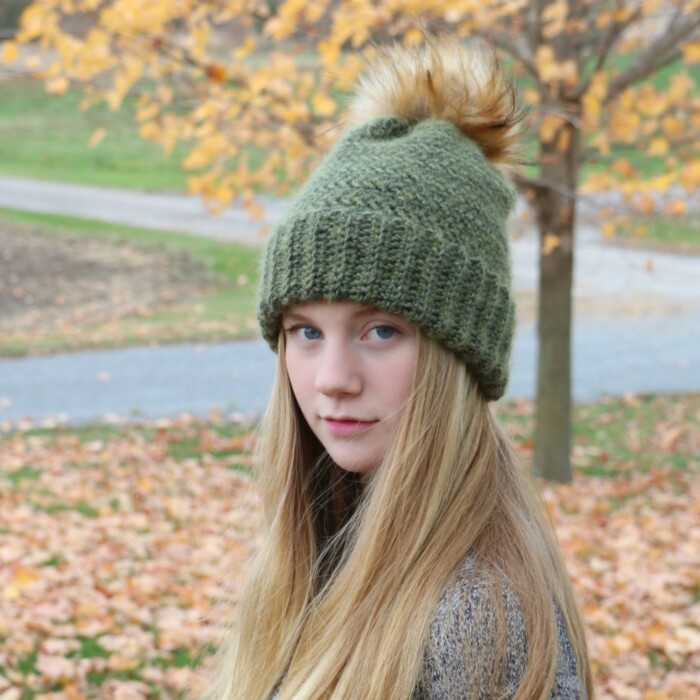 Winter Bliss Pompom Toque - MJ's off the Hook Designs