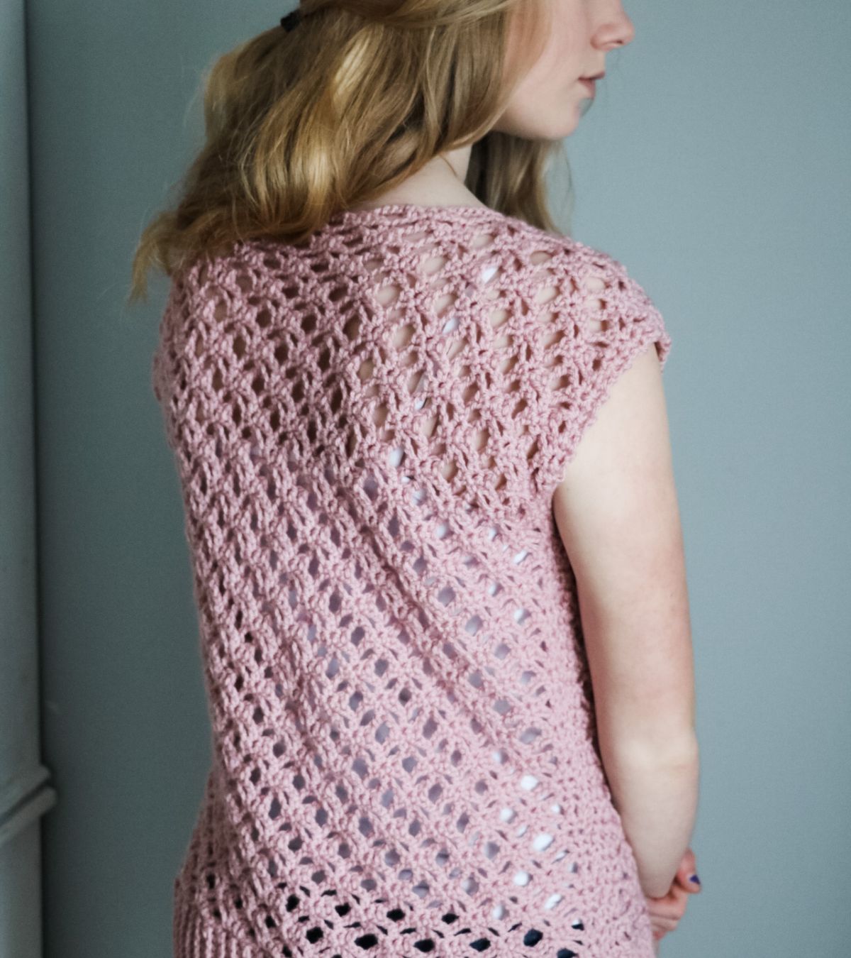 Modern Lace Pullover - MJ's off the Hook Designs