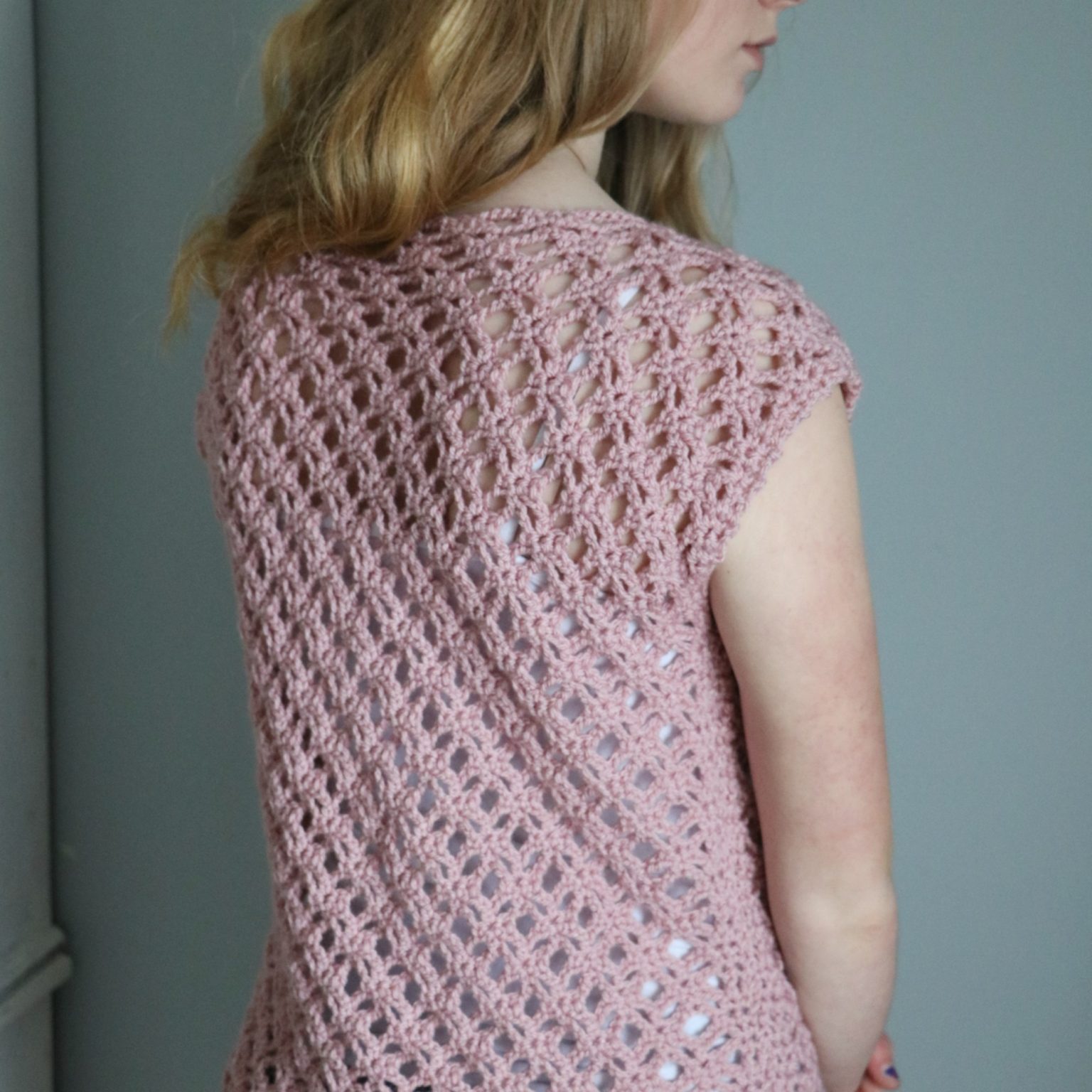 Modern Lace Pullover - MJ's off the Hook Designs