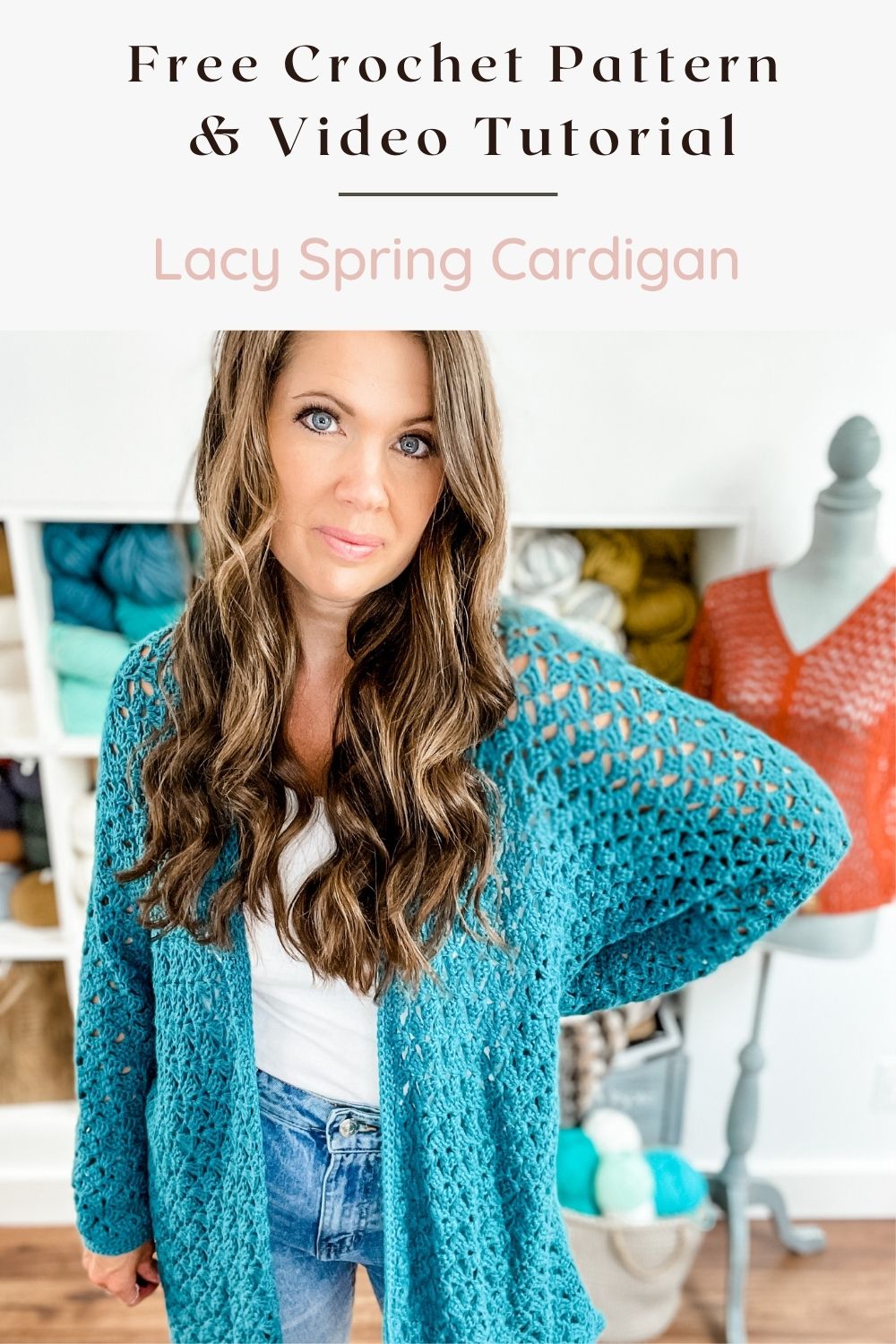 Crochet an Easy Lacy Spring Cardigan - MJ's off the Hook Designs