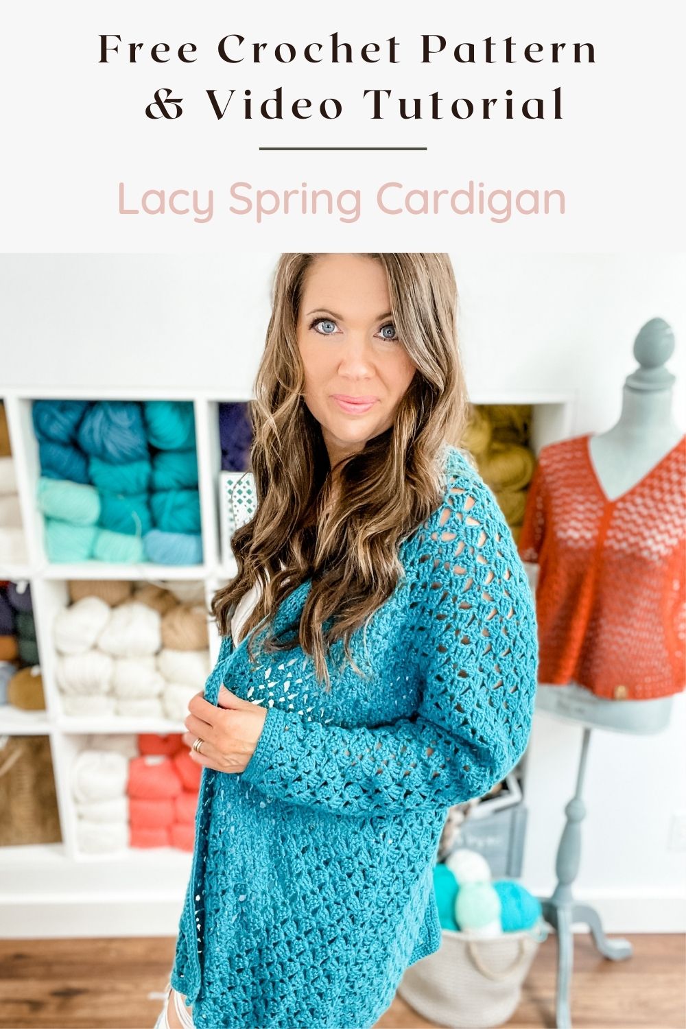 Crochet an Easy Lacy Spring Cardigan - MJ's off the Hook Designs