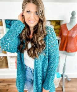 Crochet an Easy Lacy Spring Cardigan - MJ's off the Hook Designs