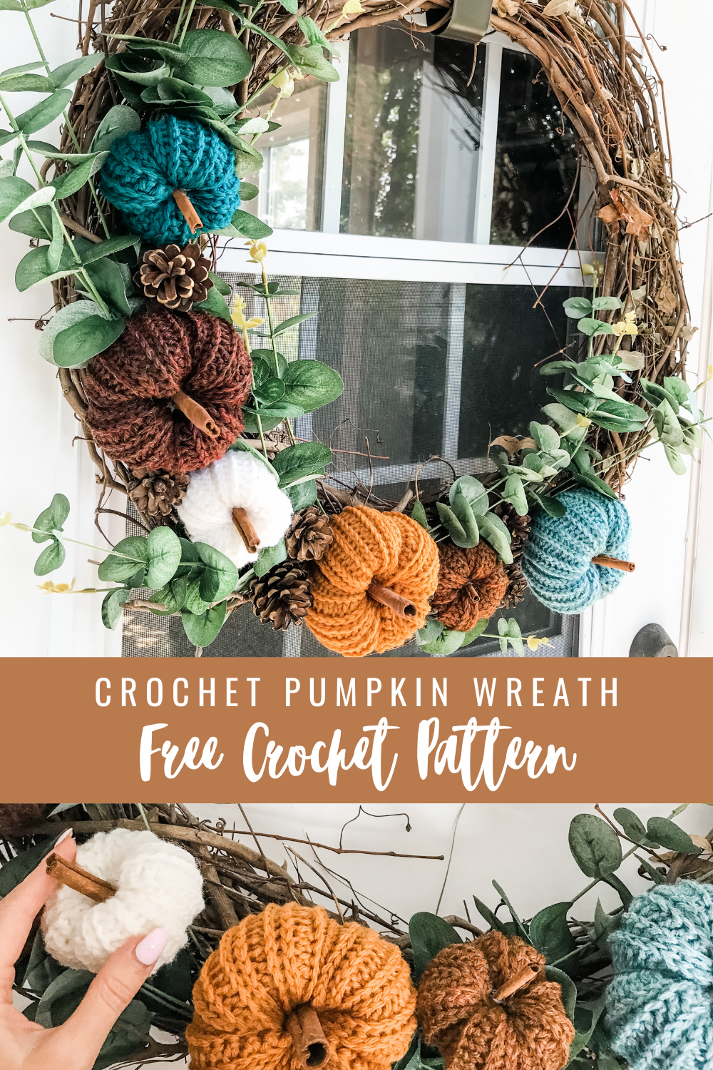 Crochet Fall Wreath - Free Pattern - MJ's off the Hook Designs