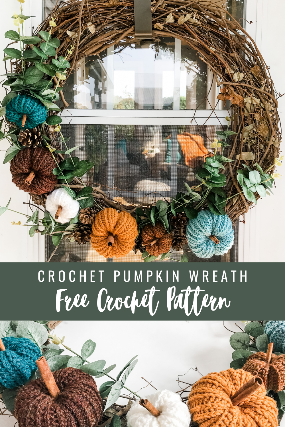 Crochet Fall Wreath - Free Pattern - MJ's off the Hook Designs