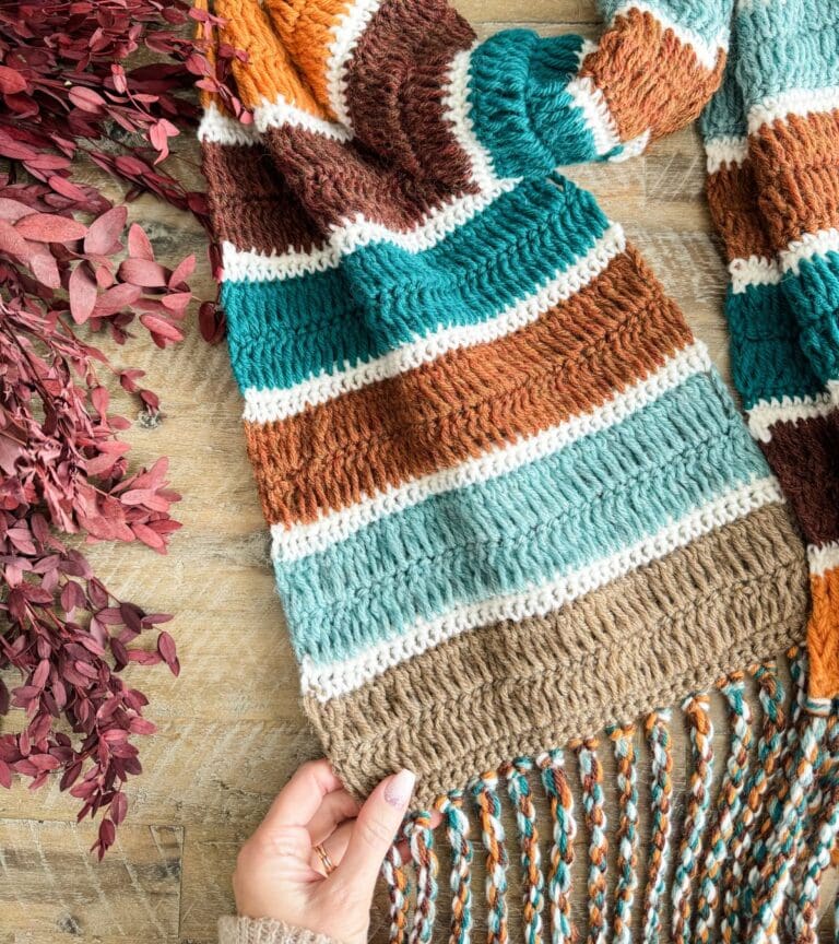 Crochet Blanket Scarf - Free Pattern - MJ's off the Hook Designs