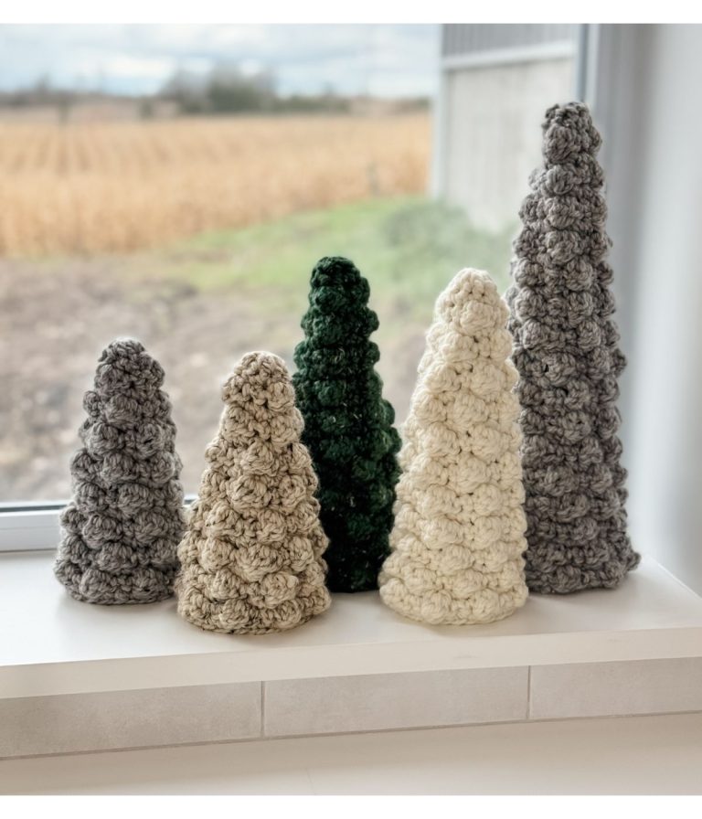 Crochet Bobble Tree Sweaters - MJ's off the Hook Designs