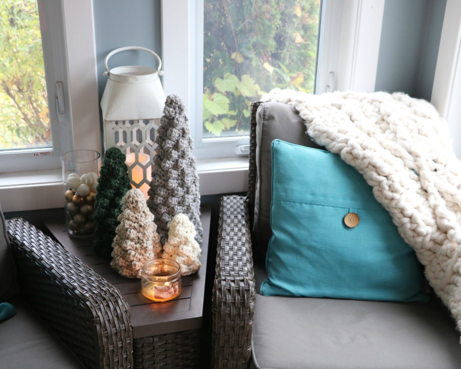 Crochet Bobble Tree Sweaters - MJ's off the Hook Designs