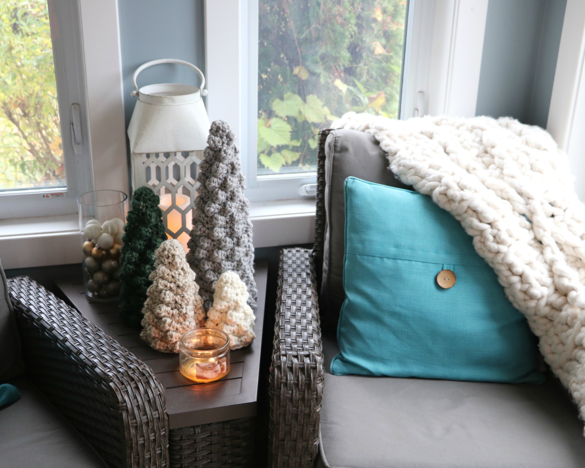 Crochet Bobble Tree Sweaters - MJ's off the Hook Designs