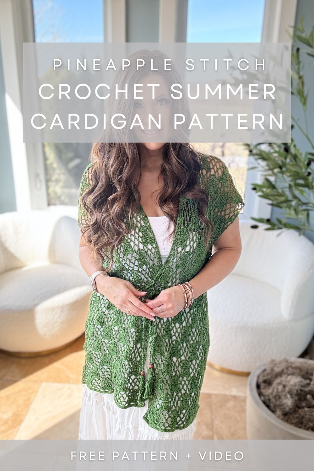 Crochet Sleeveless Cardigan Pattern - MJ's off the Hook Designs