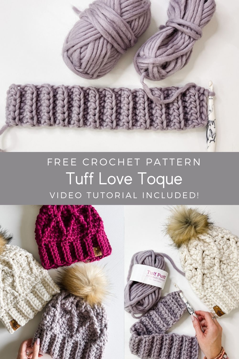 Tuff Love Crochet Toque - Free Pattern - MJ's off the Hook Designs
