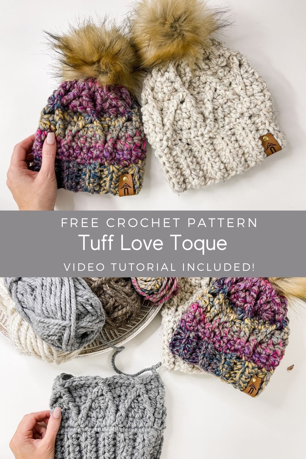 Tuff Love Crochet Toque - Free Pattern - MJ's off the Hook Designs