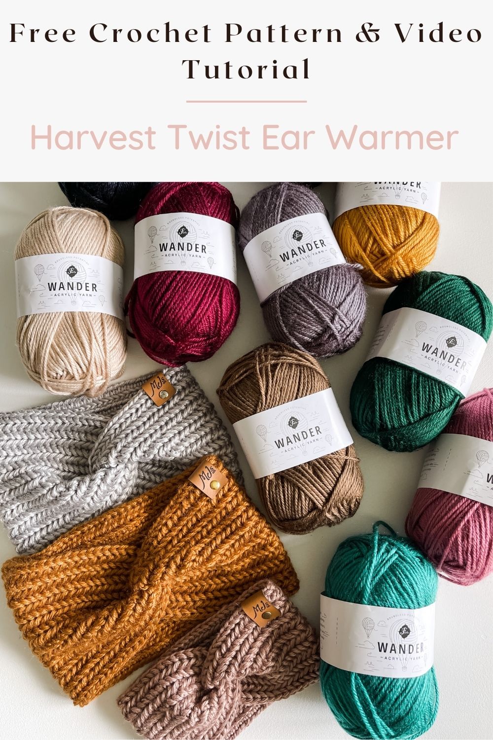 Harvest Twist Ear Warmer - MJ's off the Hook Designs