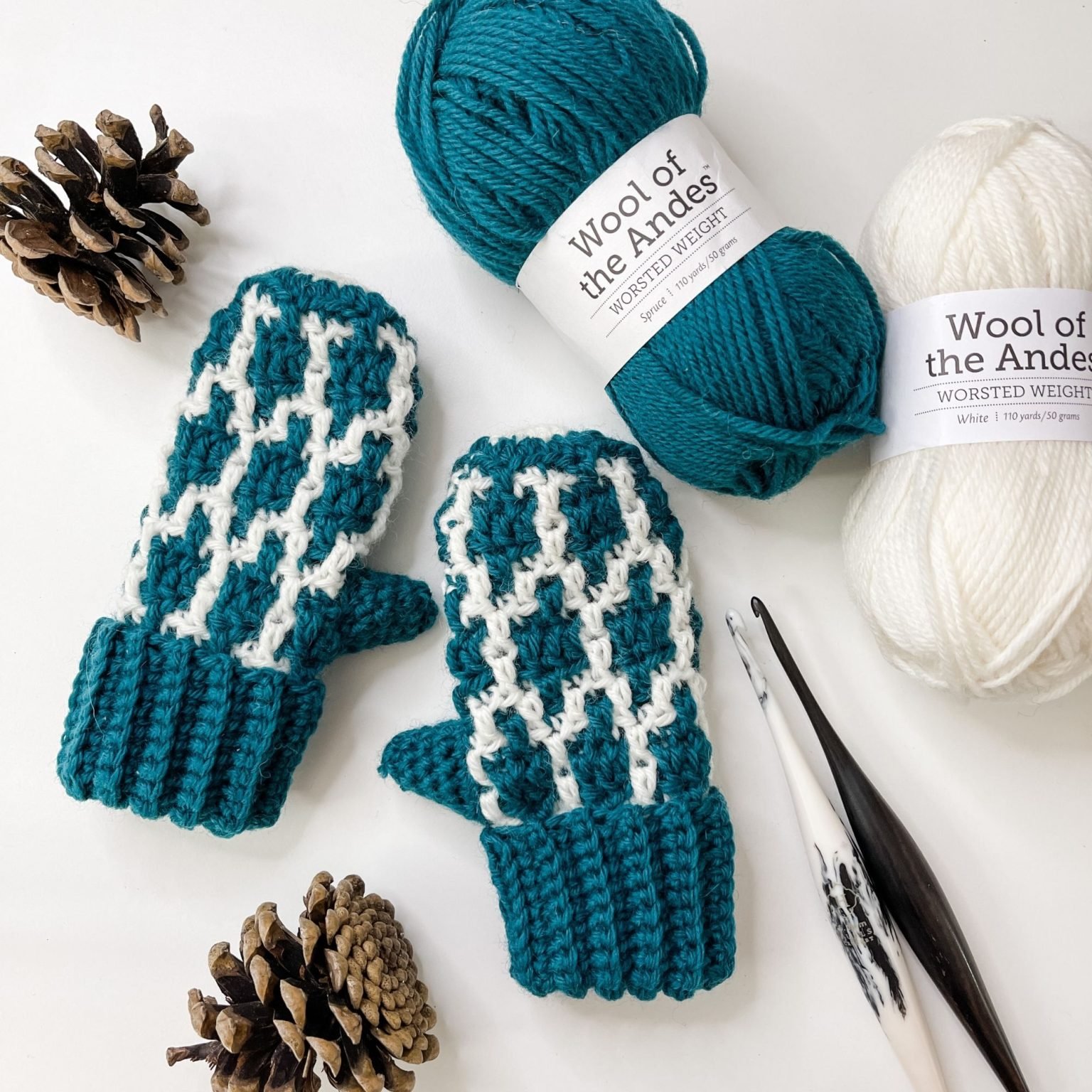 Mosaic Crochet Mittens - Free Pattern - MJ's off the Hook Designs