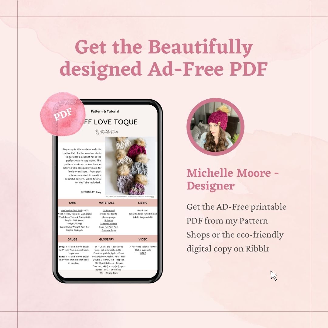 Tuff Love Crochet Toque - Free Pattern - MJ's off the Hook Designs