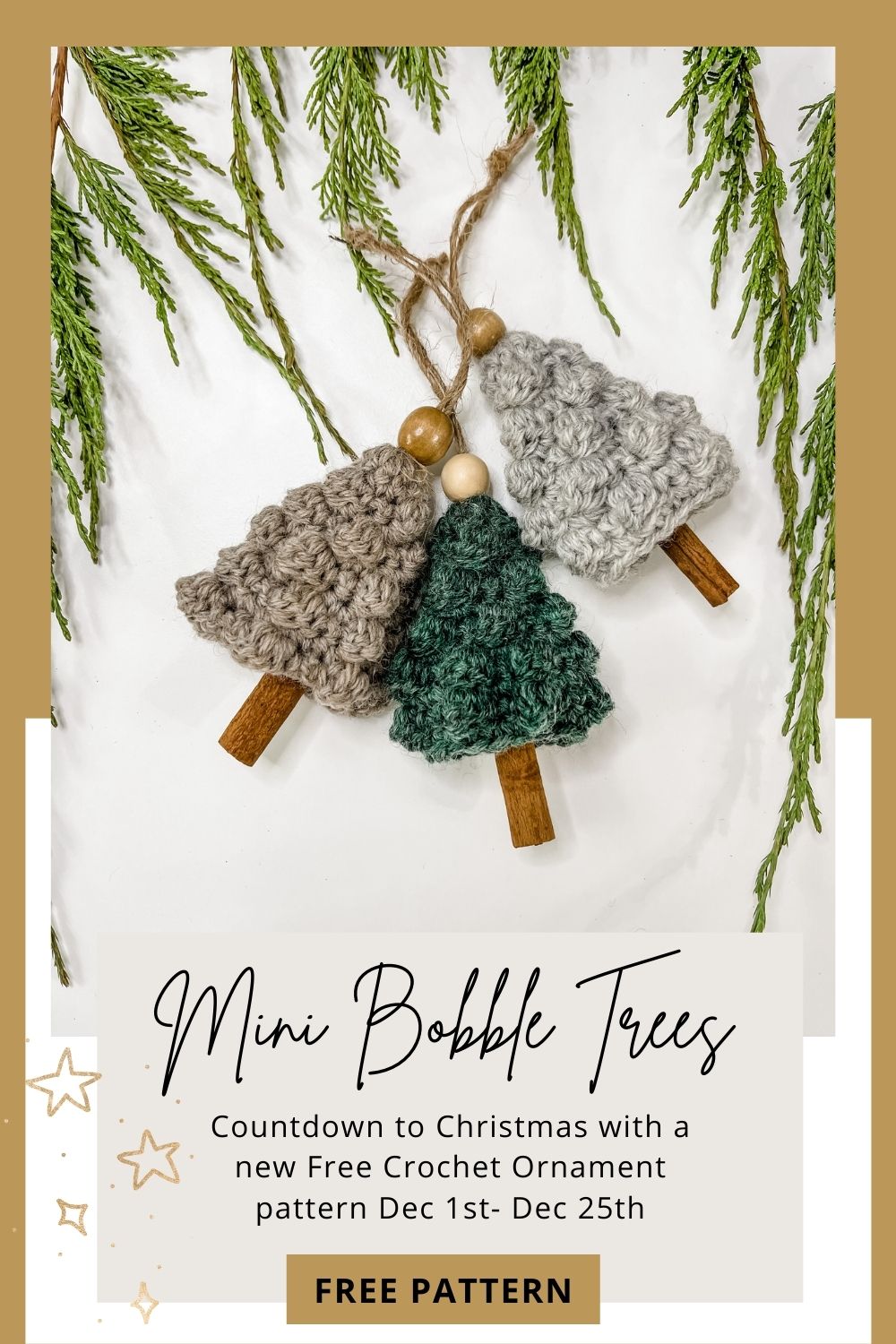 Cinnamon Bobble Tree - Free Crochet Pattern - MJ's off the Hook Designs