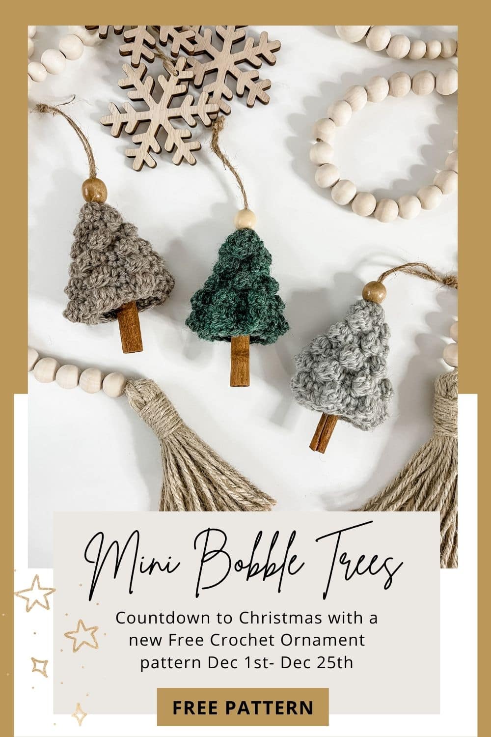 Cinnamon Bobble Tree - Free Crochet Pattern - MJ's off the Hook Designs