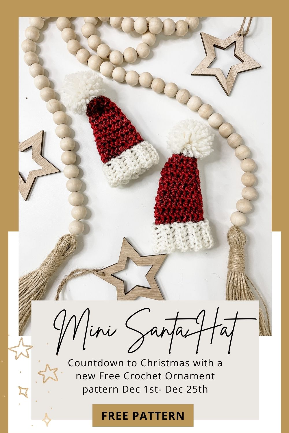 Mini Santa Hat - Free Crochet Pattern - MJ's off the Hook Designs