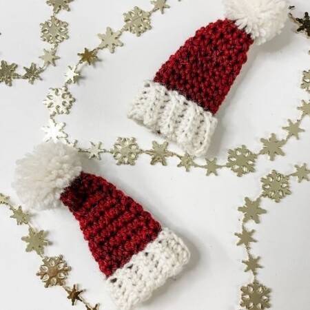 Mini Santa Hat - Free Crochet Pattern - MJ's off the Hook Designs