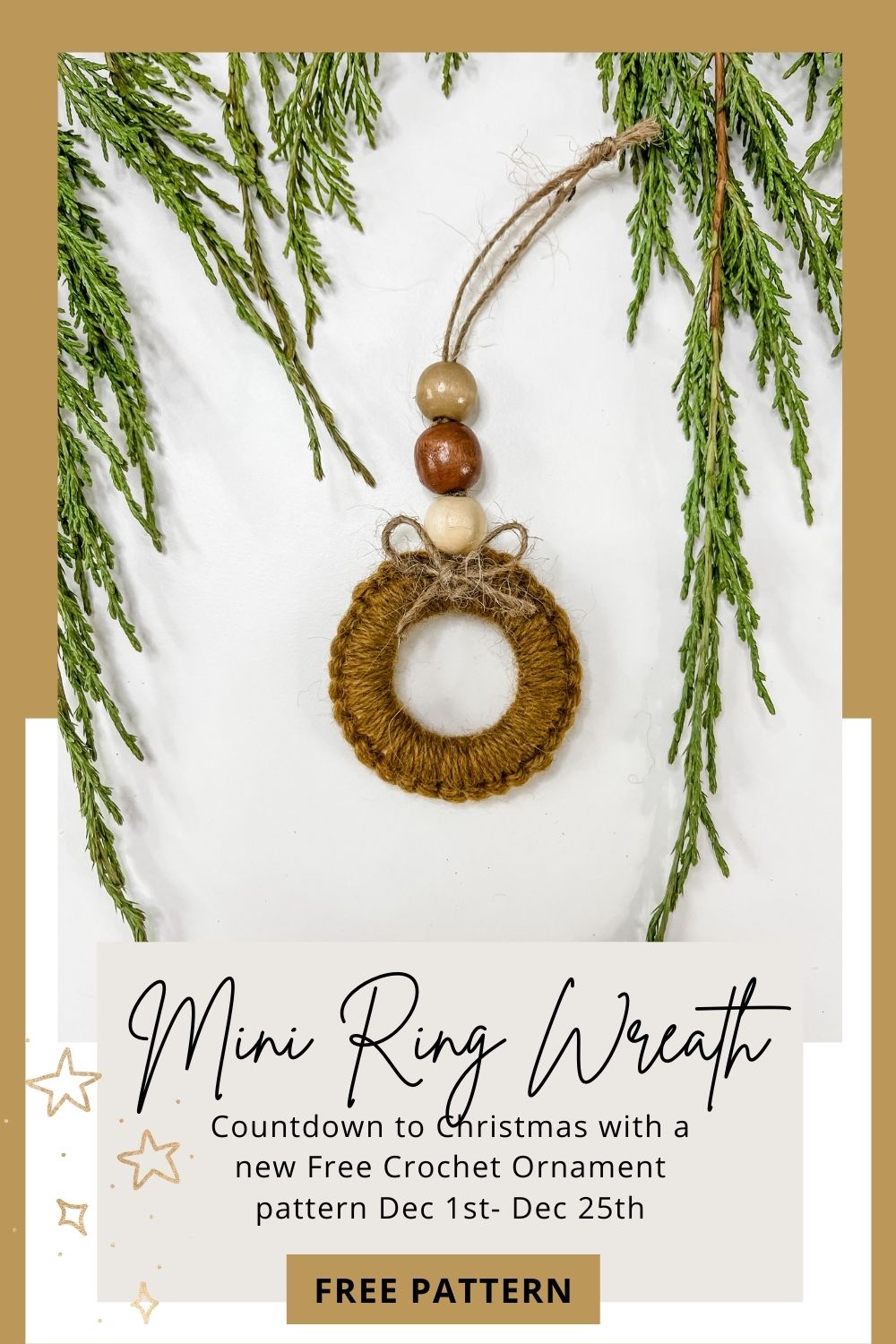 Mini Ring Wreath - Free Crochet Pattern - MJ's off the Hook Designs