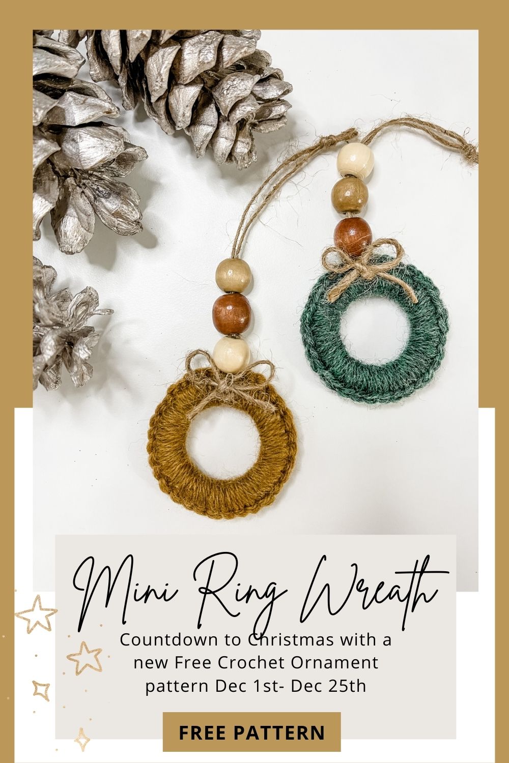 Mini Ring Wreath - Free Crochet Pattern - MJ's off the Hook Designs