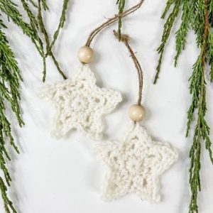Mini Beaded Star - Free Crochet Pattern - MJ's off the Hook Designs