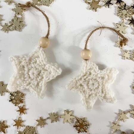 Mini Beaded Star - Free Crochet Pattern - MJ's off the Hook Designs