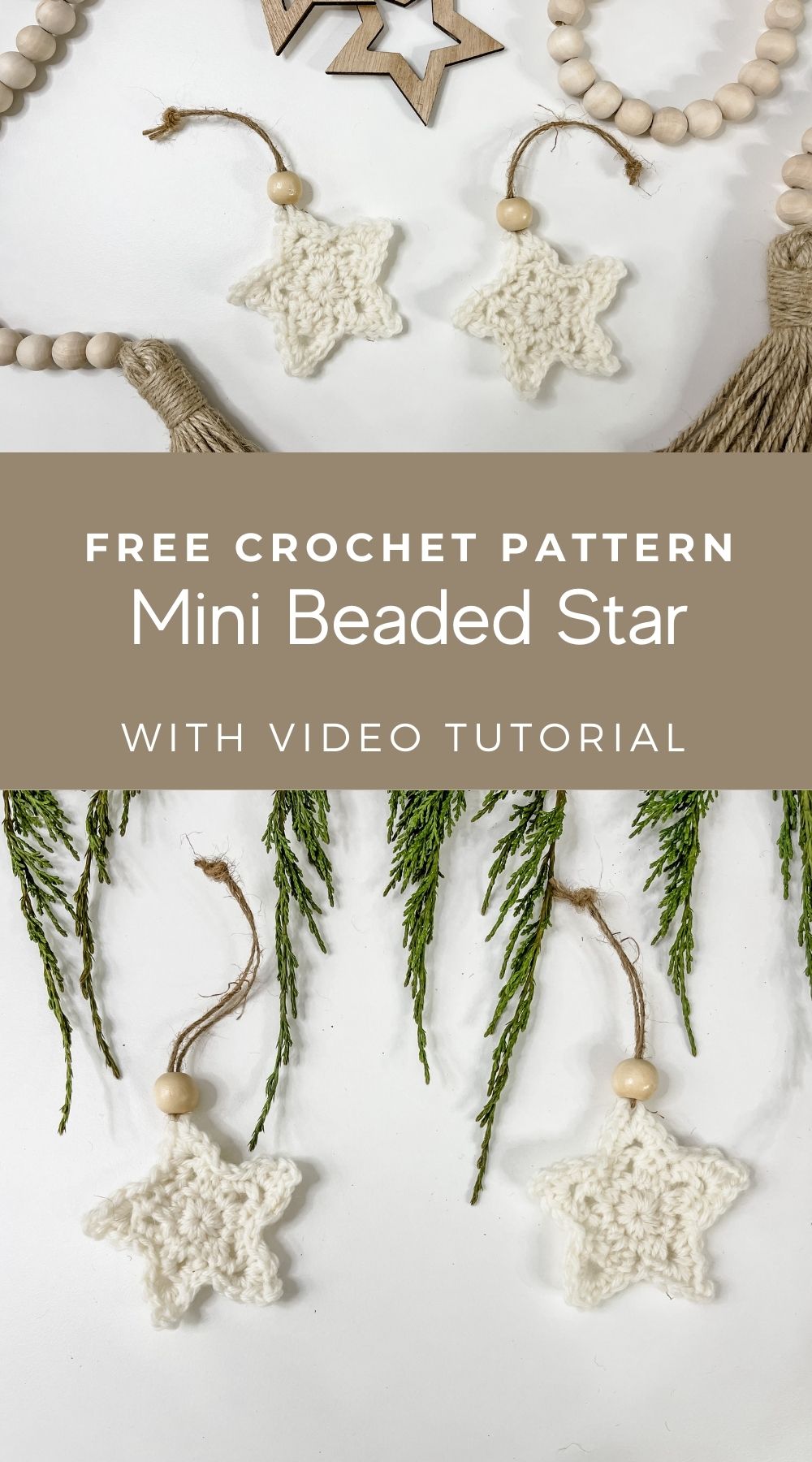 Mini Beaded Star - Free Crochet Pattern - MJ's off the Hook Designs