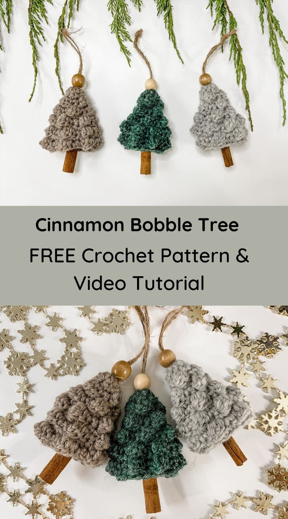 Cinnamon Bobble Tree - Free Crochet Pattern - MJ's off the Hook Designs