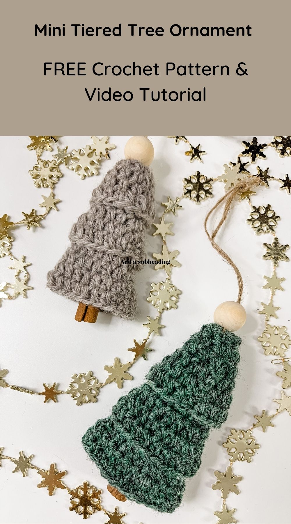 Mini Tiered Tree Ornament - Free Crochet Pattern - MJ's off the Hook ...