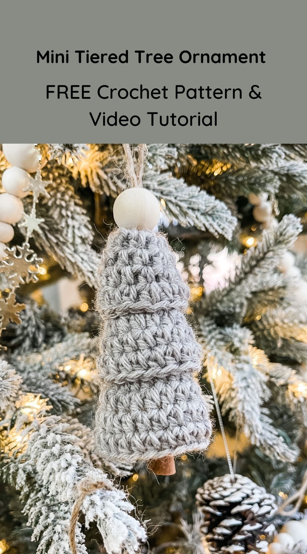 Mini Tiered Tree Ornament - Free Crochet Pattern - MJ's off the Hook ...