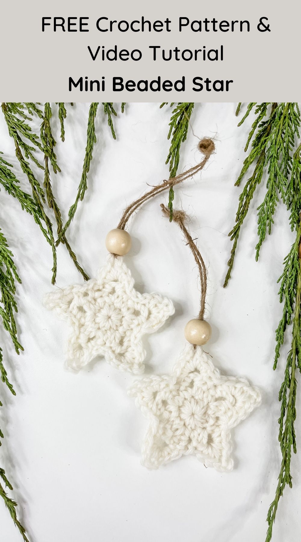 Mini Beaded Star - Free Crochet Pattern - MJ's off the Hook Designs