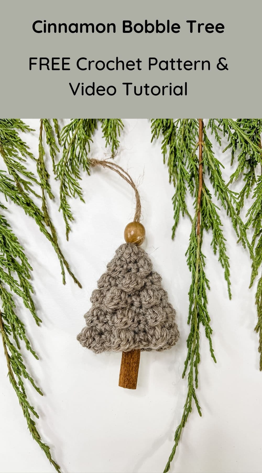 Cinnamon Bobble Tree - Free Crochet Pattern - MJ's off the Hook Designs