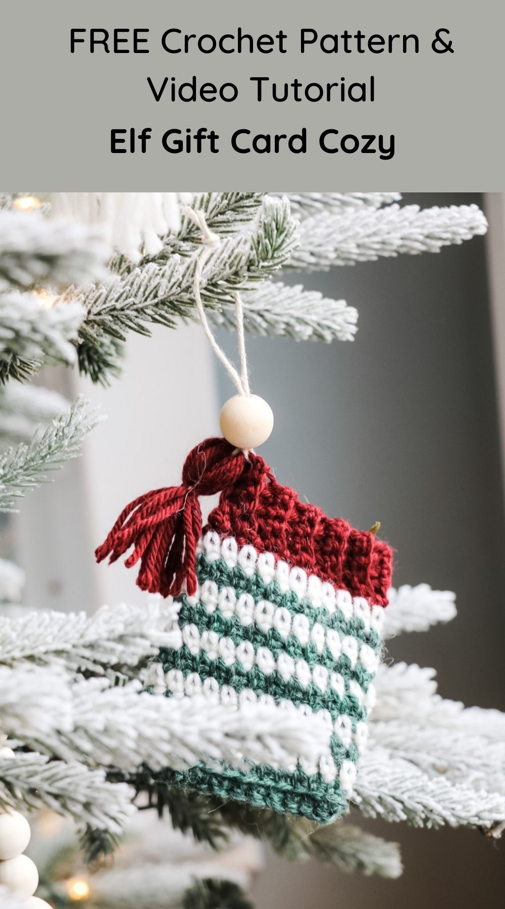 Elf Gift Card Cozy - Free Crochet Pattern - MJ's off the Hook Designs