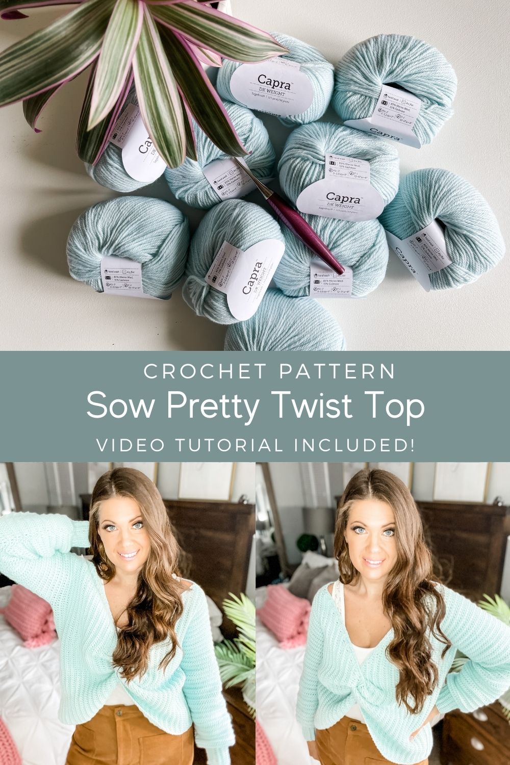 Sow Pretty Twist Top - MJ's off the Hook Designs