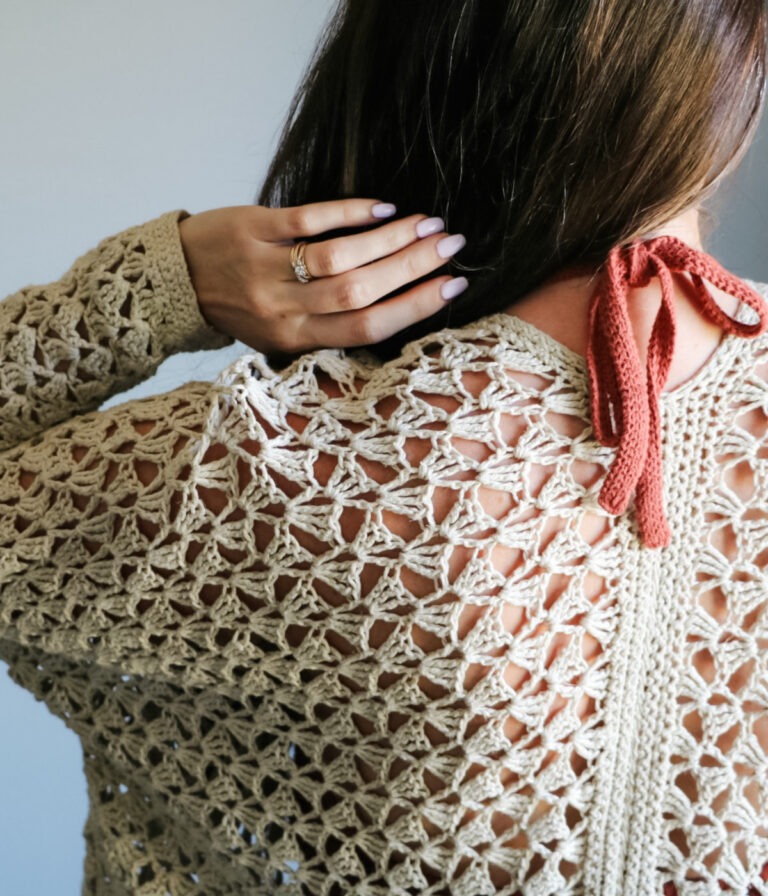 Crochet an Easy Lacy Spring Cardigan - MJ's off the Hook Designs
