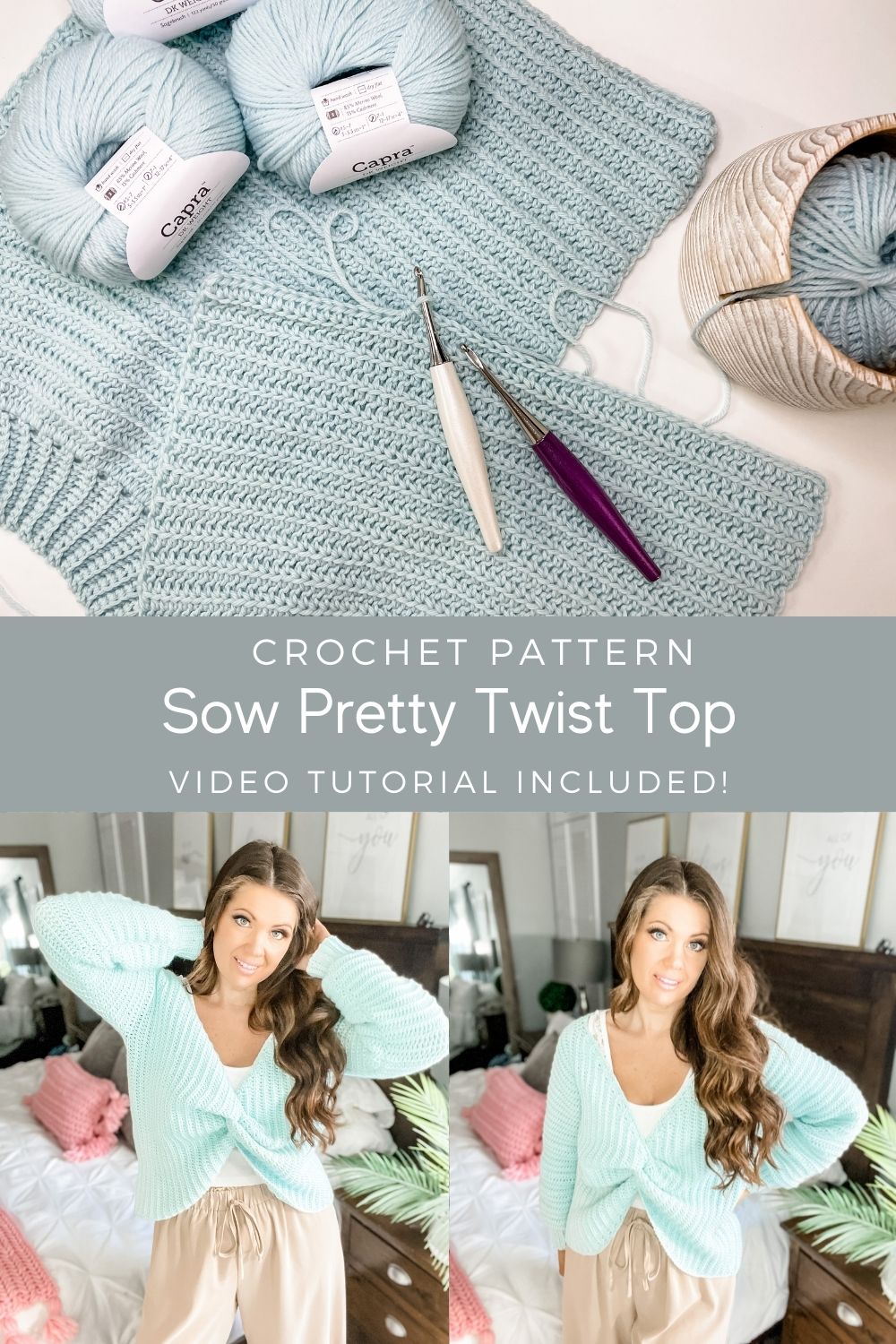 Sow Pretty Twist Top - MJ's off the Hook Designs
