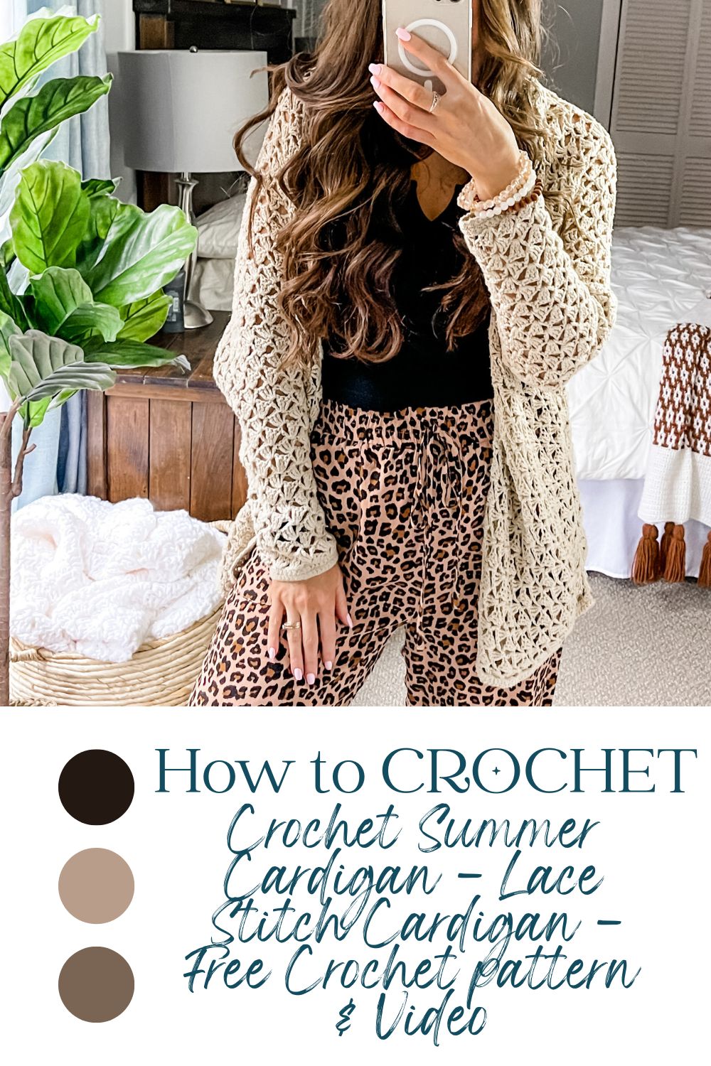 Crochet an Easy Lacy Spring Cardigan - MJ's off the Hook Designs