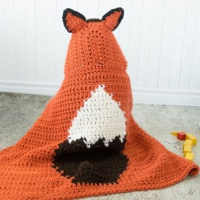 Hooded Fox Blanket Crochet Pattern - MJ's off the Hook Designs
