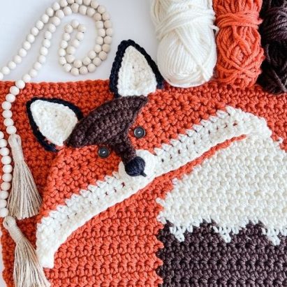 Hooded Fox Blanket Crochet Pattern - MJ's off the Hook Designs