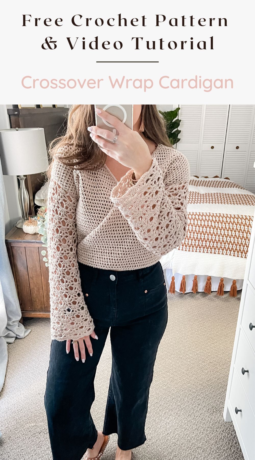 Crossover Wrap Cardigan - Free Crochet Pattern - MJ's off the Hook Designs