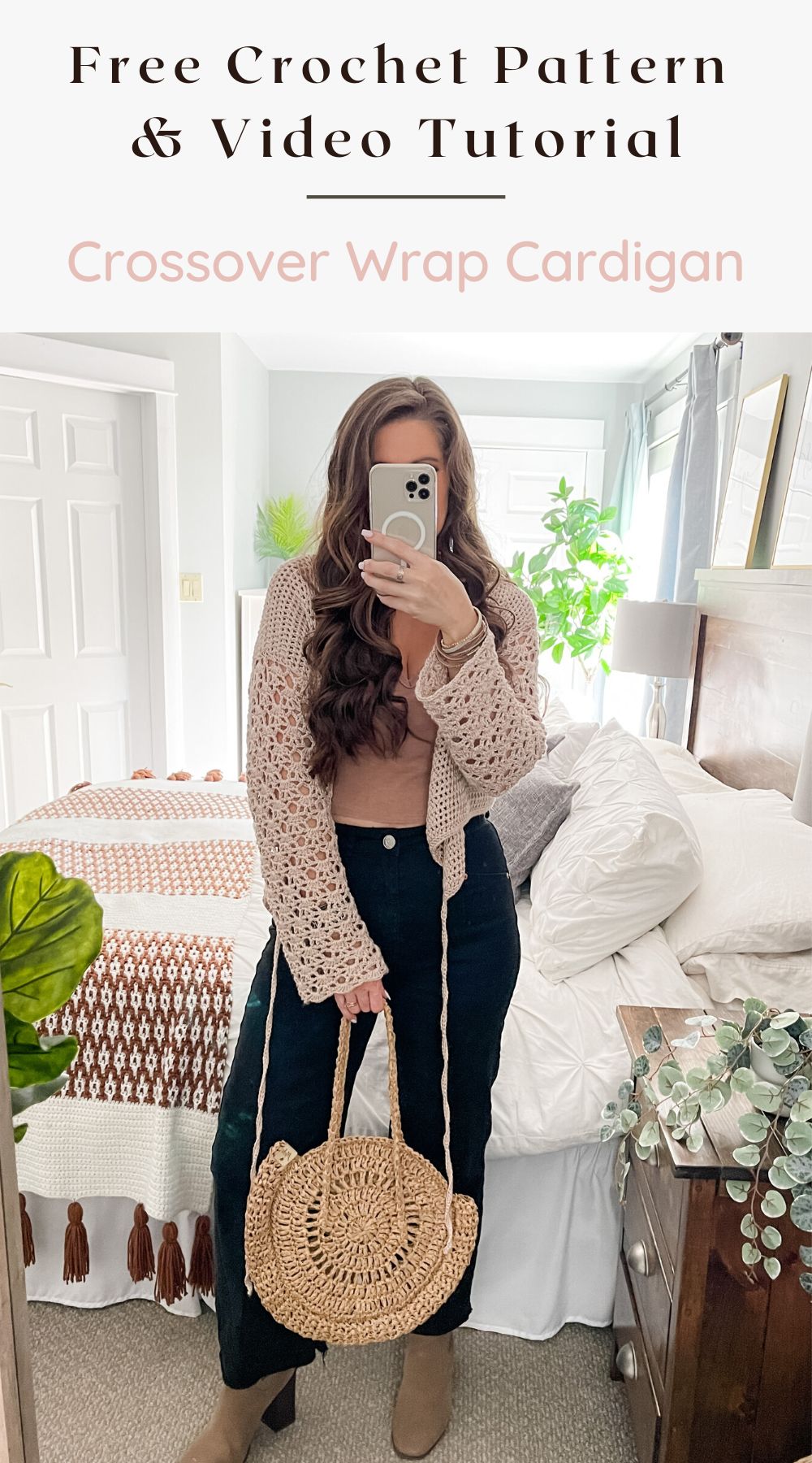 Crossover Wrap Cardigan - Free Crochet Pattern - MJ's off the Hook Designs